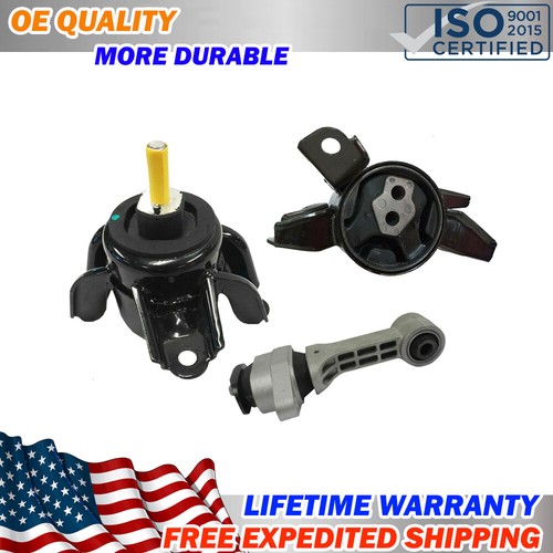 For Kia Hyundai Accent Forte 2011-2017 1.6L I4 3pcs Trans Engine Motor ...