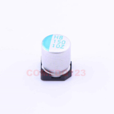 5PCSx 150uF ±20% 10V SMD,6.3x7.7 OVZ151M1ATR-0608 lelon ALUM POLY ...