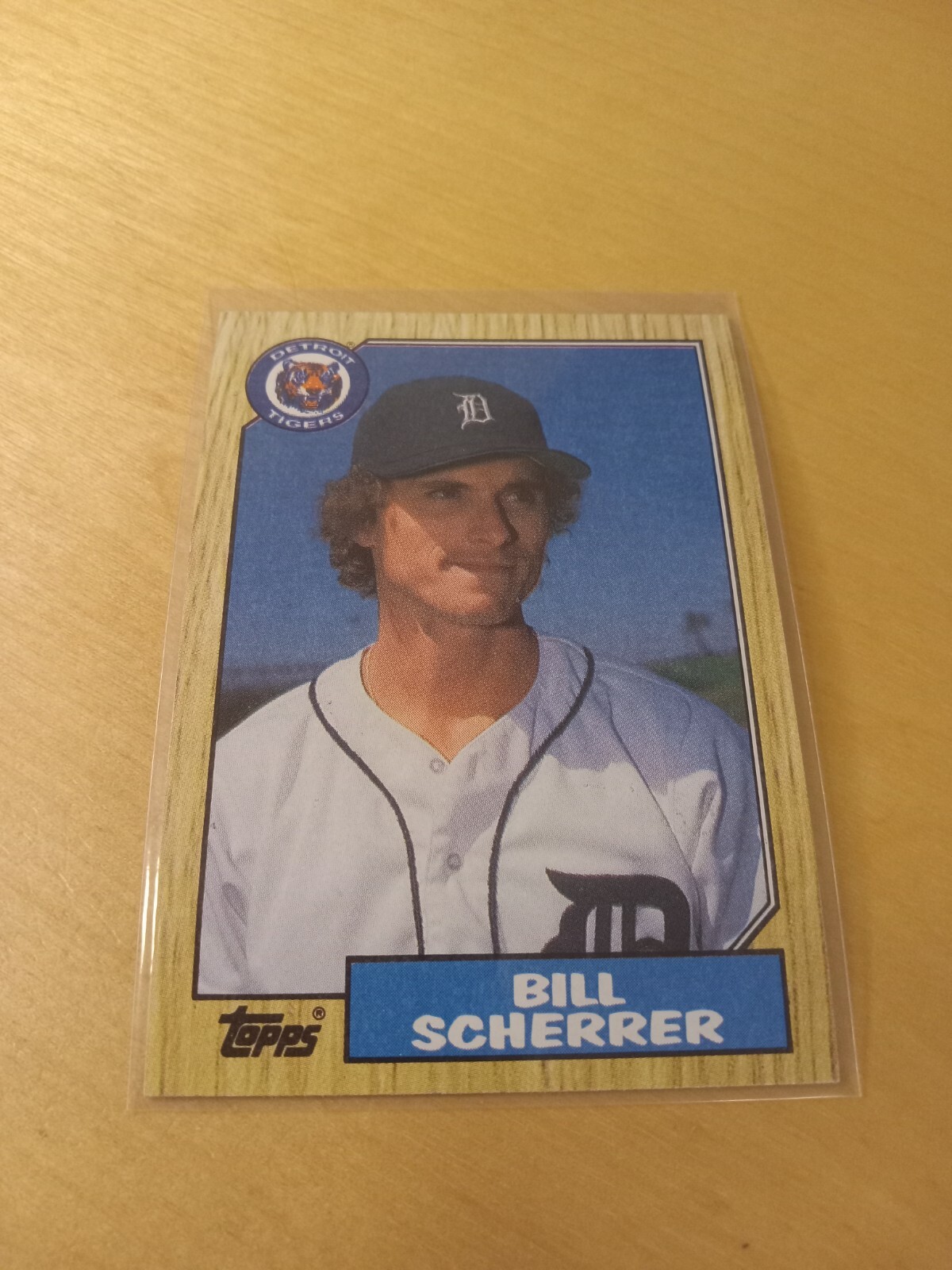 1987 Topps #98 BILL SCHERRER Detroit Tigers Baseball Card, Pitcher ...