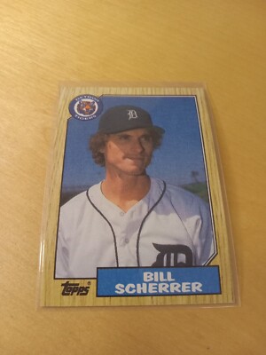 1987 Topps #98 BILL SCHERRER Detroit Tigers Baseball Card, Pitcher ...