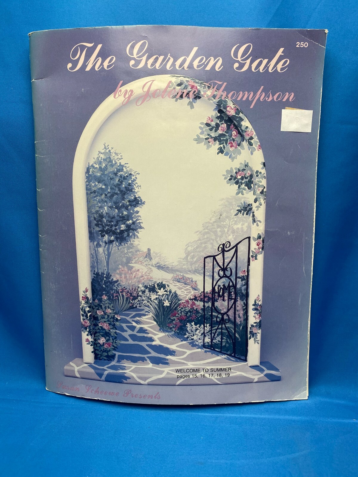 THE GARDEN GATE BY JOLENE THOMPSON SCHEEWE 1991 FLOWERS BIRDHOUSE ...