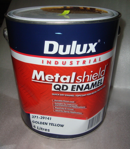 Dulux Metalshield 4ltr can "Golden Yellow" QD enamel Pick Up Only Rooty ...