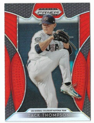 Zack Thompson 2019 Panini Prizm Draft Picks Orange Rookie #8 Cardinals ...