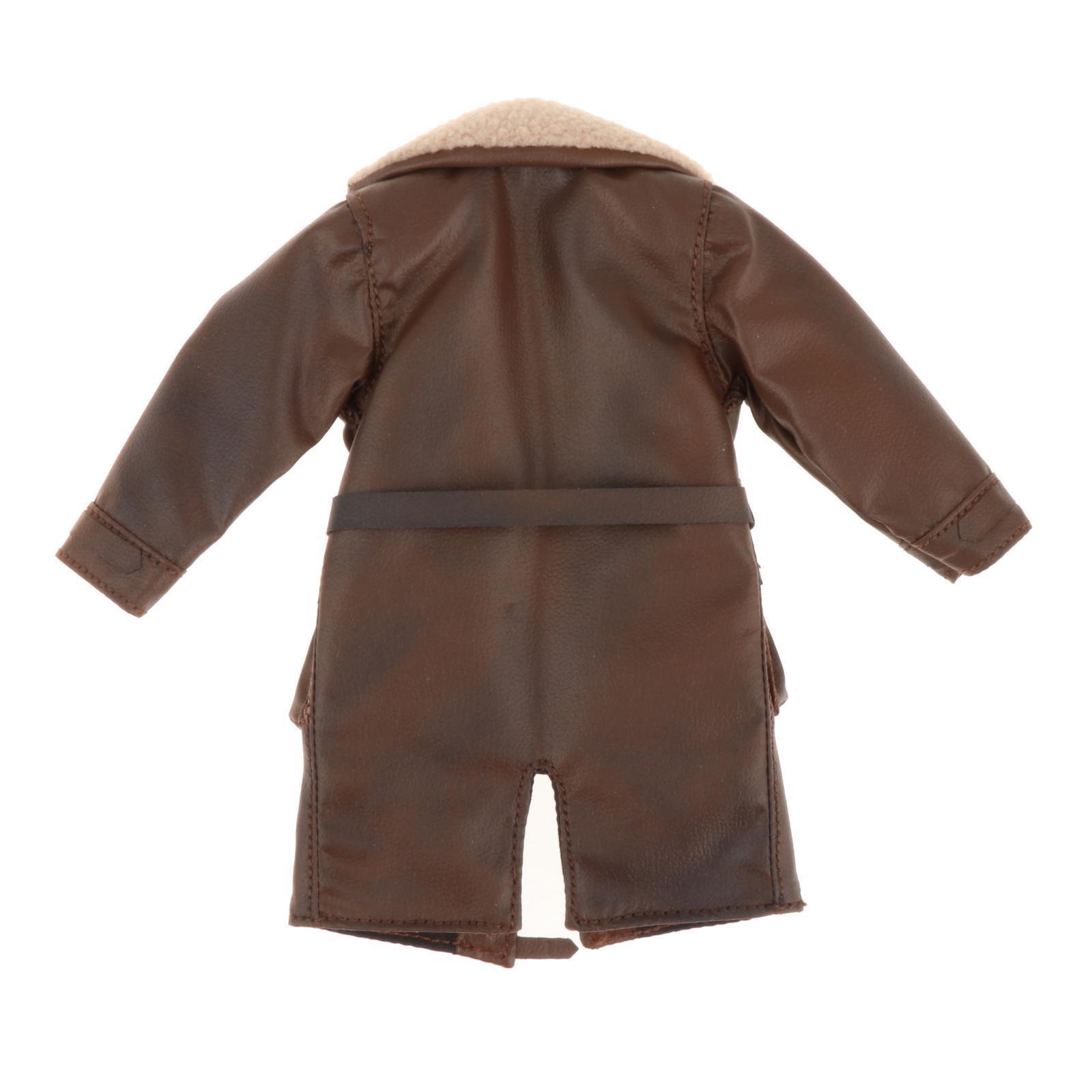 1/12 Male PU Leather Coat Male Figure Coat Costume for 6'' Action | eBay
