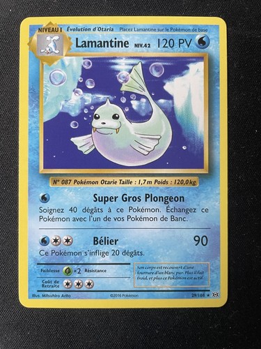 LAMANTINE - 29/108 - XY EVOLUTIONS - Carte Pokémon FR | eBay