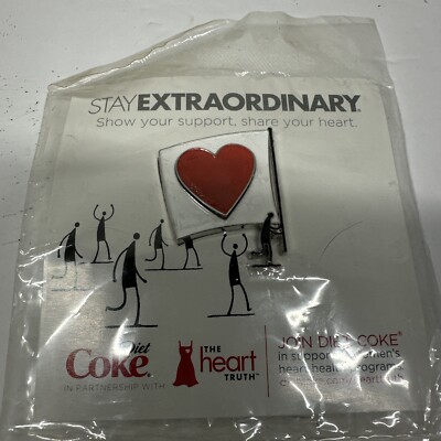 Coca Cola PIN Heart Truth Diet Coke New Sealed VERY RARE HTF | eBay