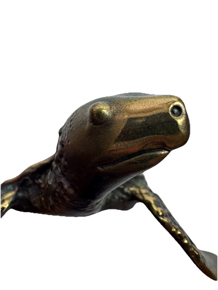 Bronze Sea Turtle Beautiful Patinated Signed By Artist Michael Storey ...