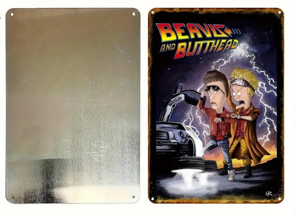 Beavis and Butt-Head Metal Wall Art Sign-Metal-NEW 12x8 Back to the ...