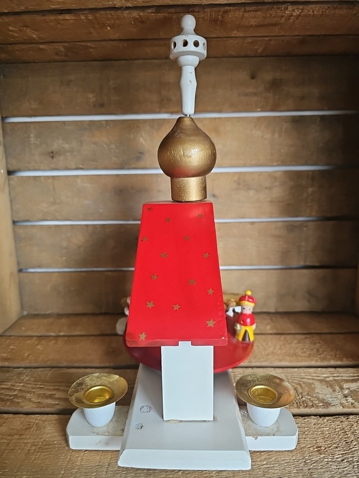 Vintage German Nativity Scene Spinning With Candle Holders | eBay