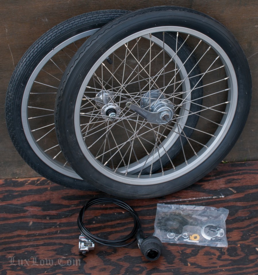 20" Stingray Bike Stick Shifter WHEELS 3 Speed Hub Tires Vintage ...