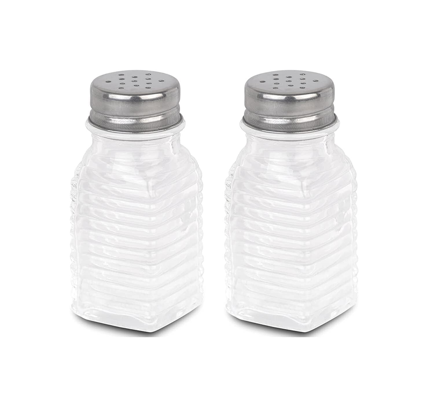 Salt and Pepper Shakers With Stainless Tops | eBay