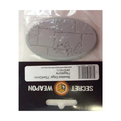 SWM Flagstone Base 75x40mm Beveled Base - Flagstone Pack New | eBay