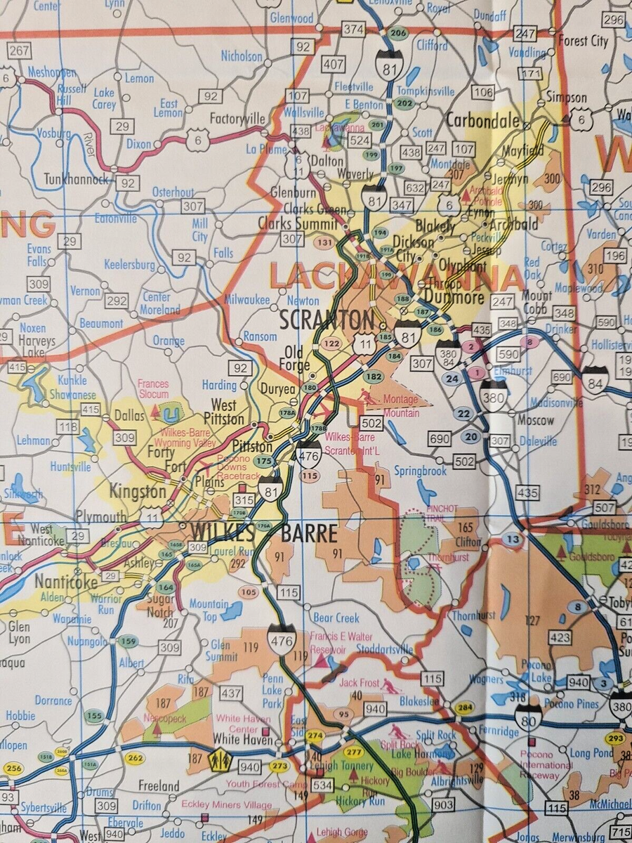 Map Of Eastern Pennsylvania Pa Pennsylvania County Map [Map Of PA