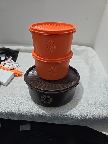 Tupperware Servalier Containers Vintage - PRE-OWNED 3pc (A51) | eBay