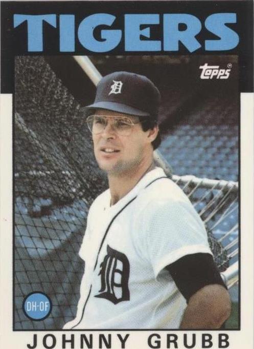 1986 Topps - Johnny Grubb #243 Collector's Edition (Tiffany) for sale ...
