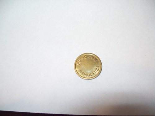 1) Vintage Nik-O-Lok Pay Toilet Door Lock 5/8" Token Indianapolis ...