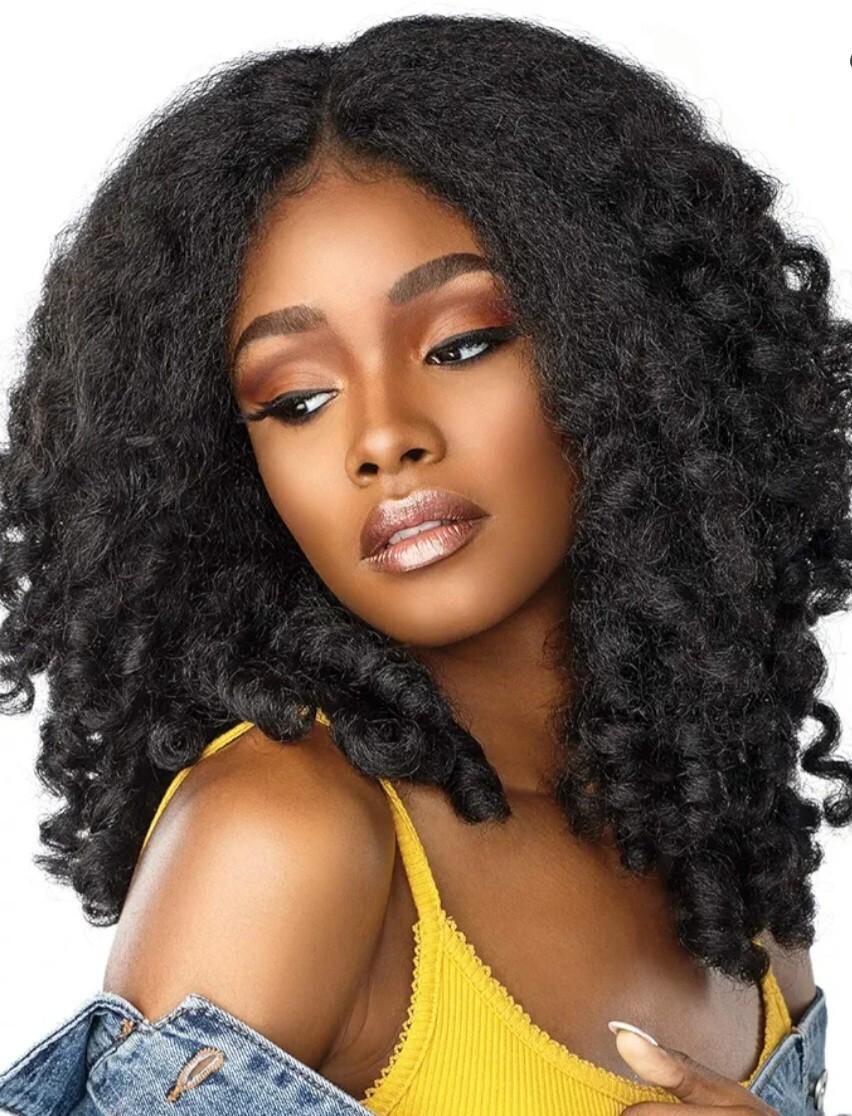 Sensationnel Curls Kinks & CO Synthetic Textured Lace Front Wig - MONEY ...