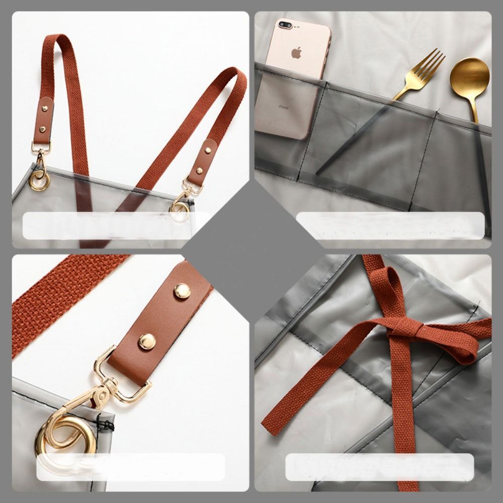 Waterproof Household Supplies Workwear Oil Resistant Barber Apron Clear ...