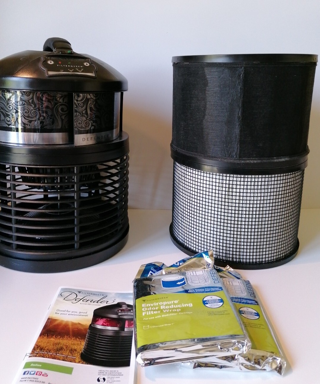 Filter Queen AM4000 G purificatore aria -2 filtri- -3 panni- COME NUOVO ...