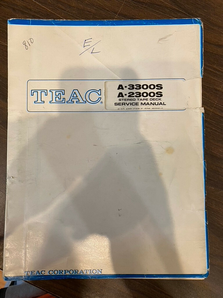 TEAC A-2300S A-3300S A2300S A3300S Service Manual *ORIGINAL** | eBay