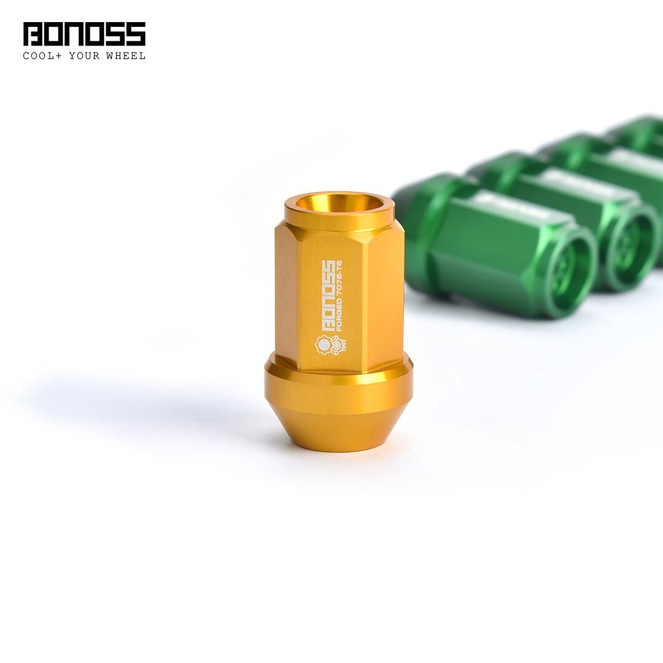 BONOSS 20x 12x1.5 Cone Green Racing Lug Wheel Nuts for Mazda 3 6 RX-7 ...