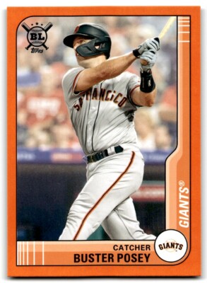 2021 Topps Big League Orange Parallel Byster Posey San Francisco Giants ...