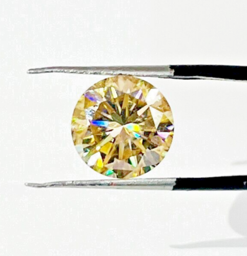 3-4 Ct Champagne Lab Created Diamond Loose For Ring Making VVS1 ...