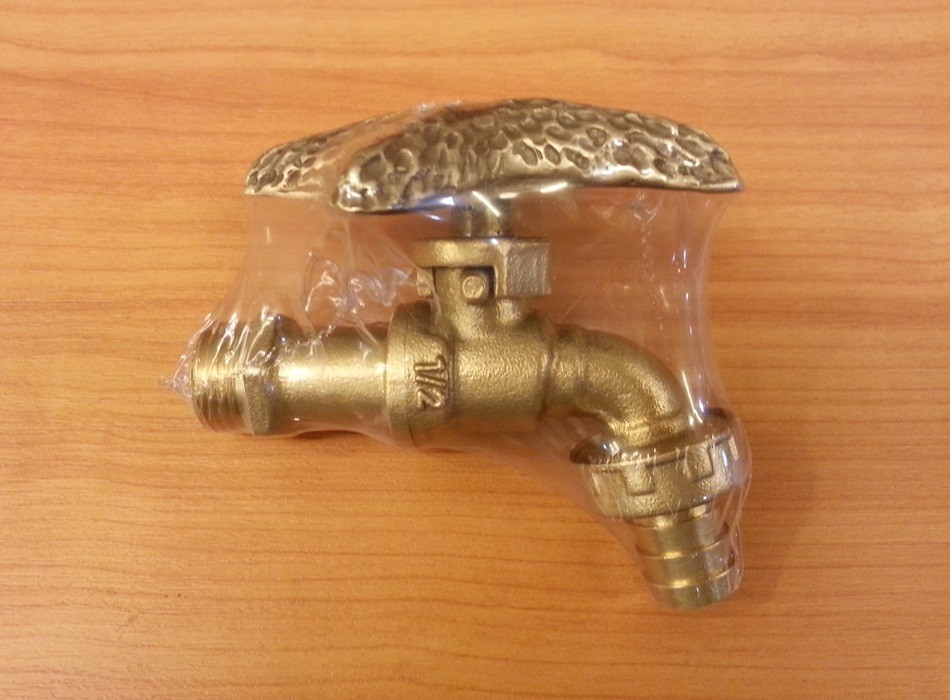 Brass Garden Yard Tap Faucet STAR FISH SPIGOT Vintage Water Home Decor ...