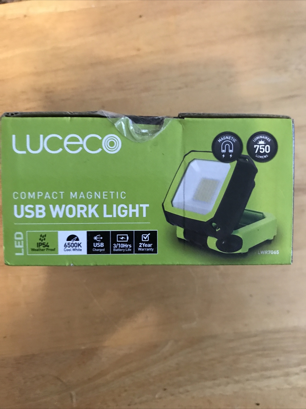 Luceco LWR7G65 LED Rechargeable Magnetic Work Light - Green for sale ...