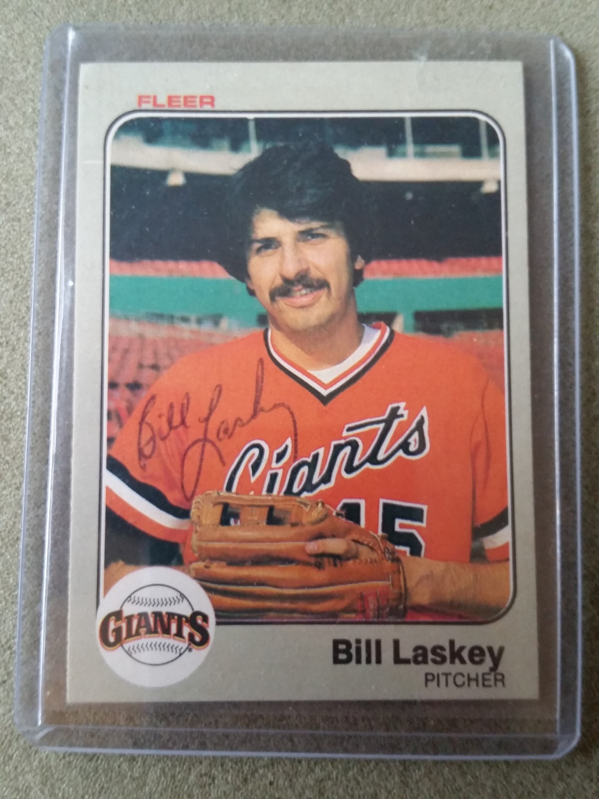 Bill Laskey signed autograph 1983 Fleer #264 Baseball Trading Card ...