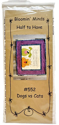 Bloomin' Minds Half to Have #552 Dogs vs Cats Quilt Wall Hanging ...