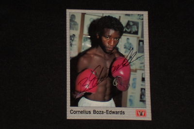 CORNELIUS BOZA-EDWARDS 1991 AW SPORTS BOXING SIGNED AUTOGRAPHED CARD ...