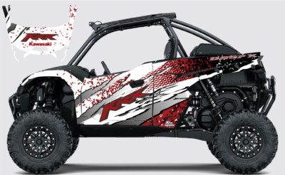 2019 - 2023 Kawasaki Teryx KRX 1000 Graphic Kit - Pro Edition D66-3 Red ...
