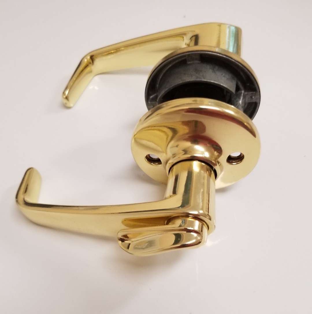 KWIKSET KINGSTON ENTRY LEVER UL, POLISHED BRASS | eBay