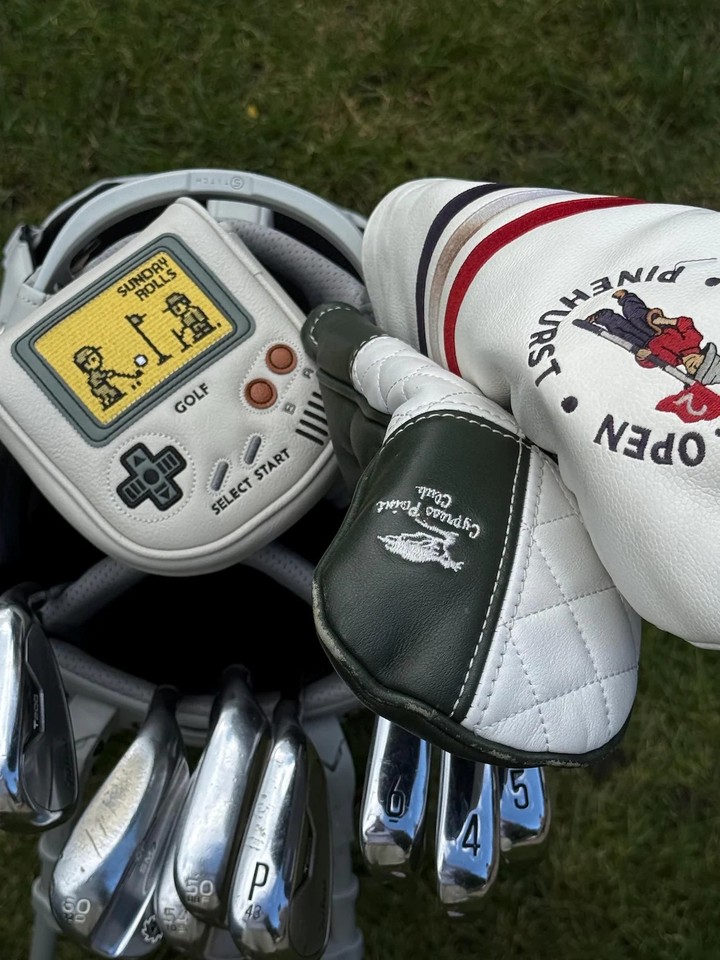 LAB DF3 Putter Headcover, Center-Shafted Mallet Putter Headcover, Retro ...