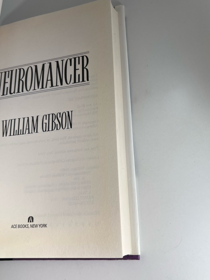1994 Neuromancer William Gibson Hardcover First Edition Anniversary ...