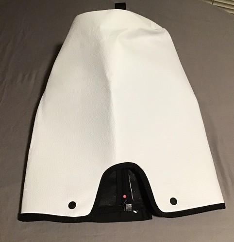 Ping Rain Hood Cover White Textured Leather For 9.5” Staff Golf Bag 4 ...
