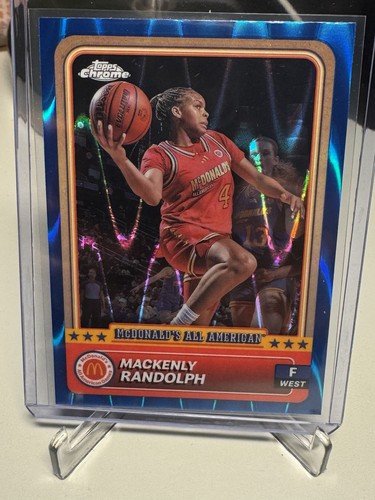 2024 Topps Chrome McDonald's All American Mackenly Randolph Blue ...