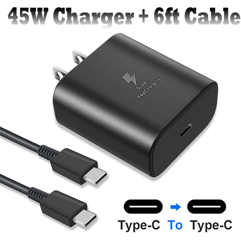 45W USB-C Fast Phone Charger & Cable For Samsung Galaxy A71 5G A51 A41 ...