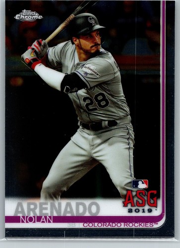 2019 Topps Chrome Update Edition Nolan Arenado ASG Colorado Rockies #73 ...
