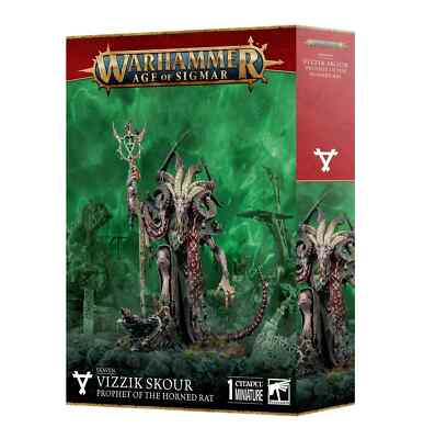 Warhammer Age Sigmar Skaven: Vizzik Skour Prophet of the Horned Rat NEW ...