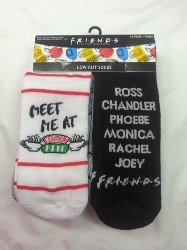 Friends TV Show 10 Pack Low Cut Socks Women's Shoe Size 4-10 NEW ...