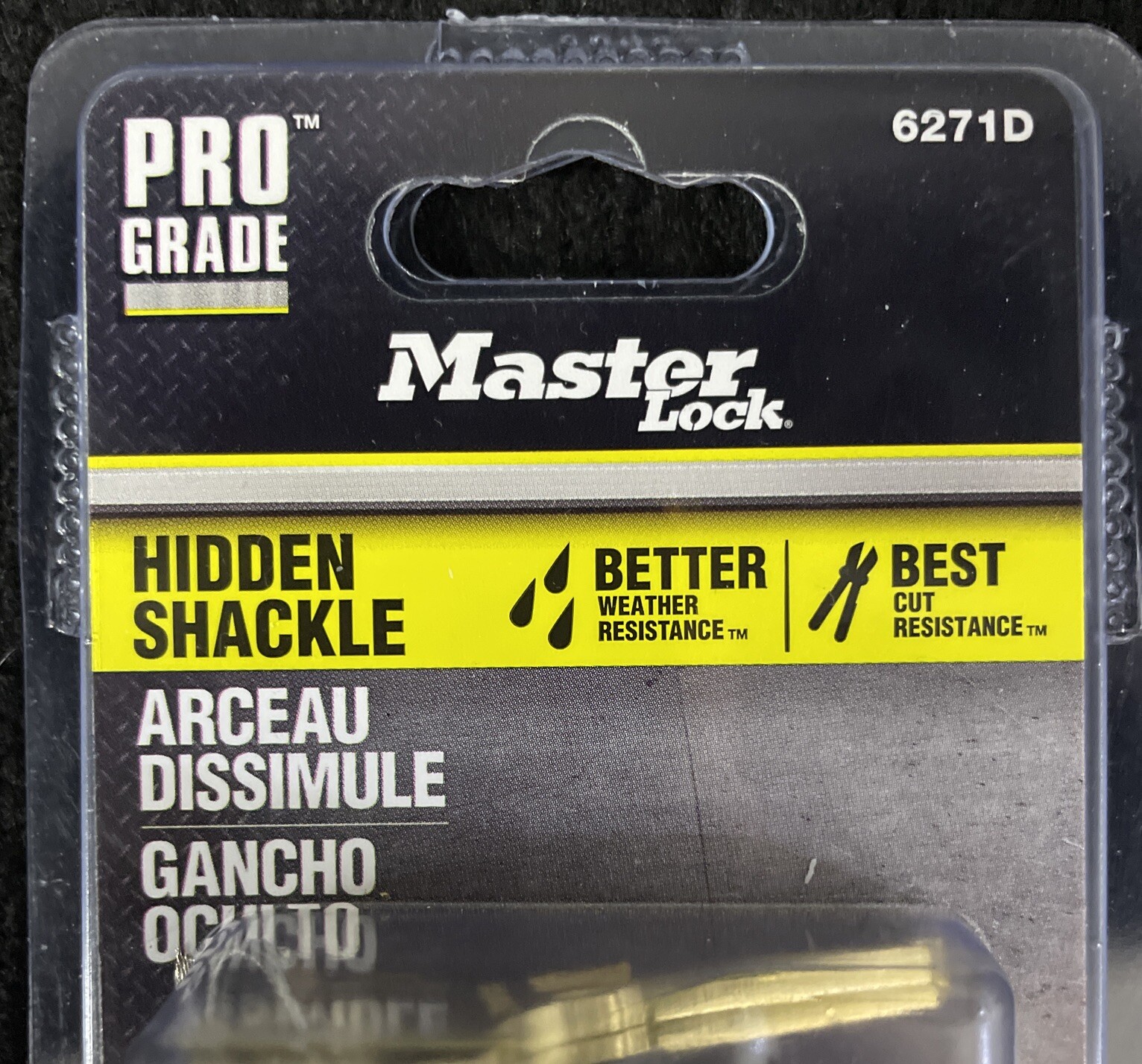 MASTER LOCK 6271D hidden shackle Pro series diecast padlock~CJ | eBay