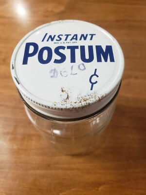 Vintage Anchor Hocking Instant Postum Jar 16 oz. | eBay