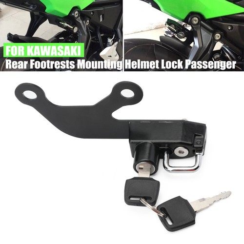 Rear Footrests Mounting Helmet Lock Passenger For KAWASAKI NINJA 650 ...