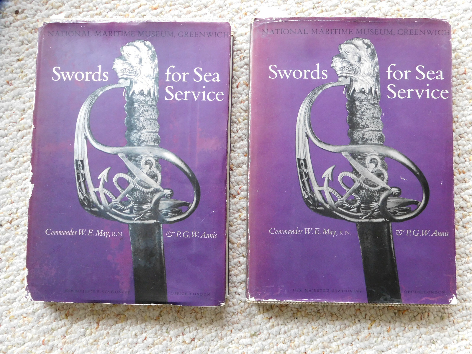 ANNIS & MAY SWORDS-FOR-SEA-SERVICE VOLs 1&2 British Navy CUTLASS ...
