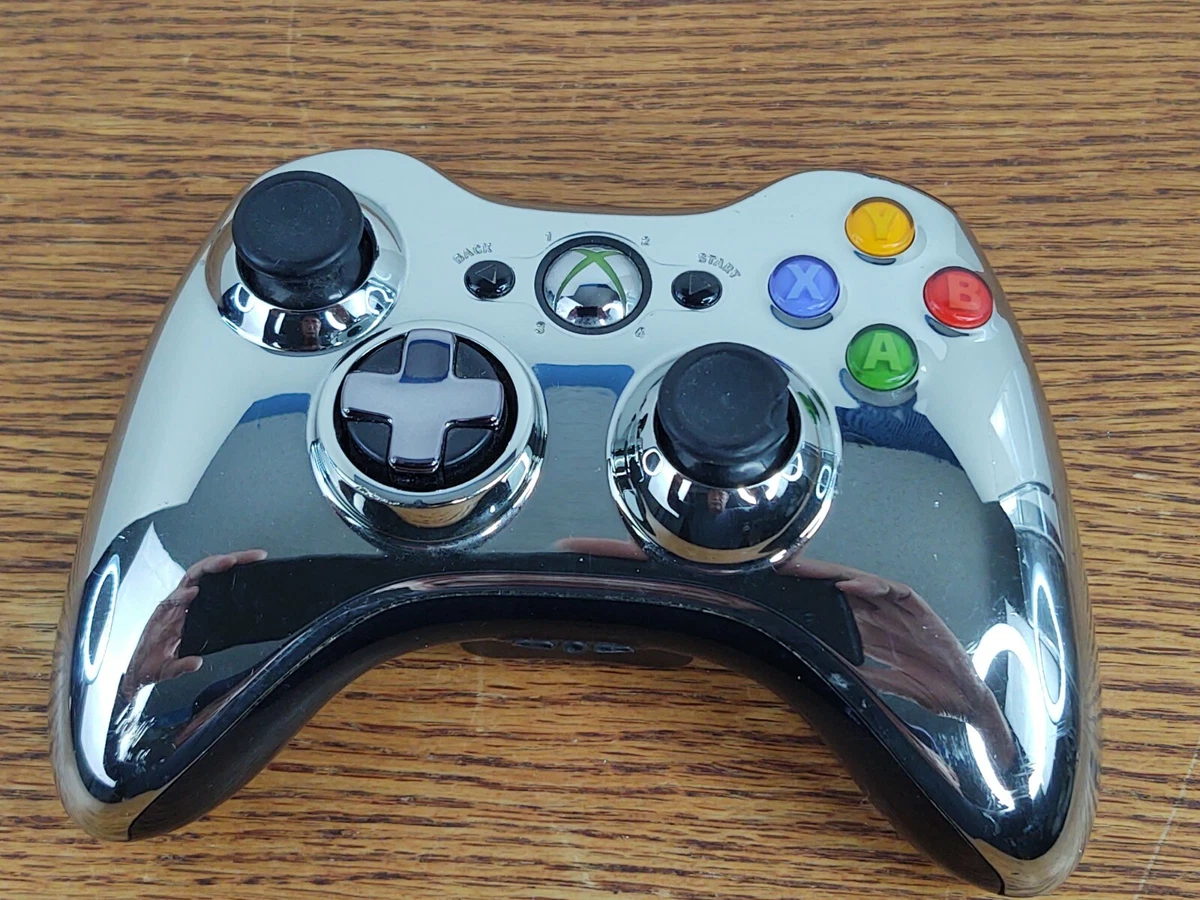 Xbox 360 Controller Wireless Blue Chrome
