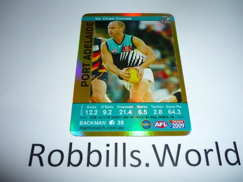 * TEAMCOACH 2009 GOLDCARD / CHAD CORNES - POWER * | eBay Australia