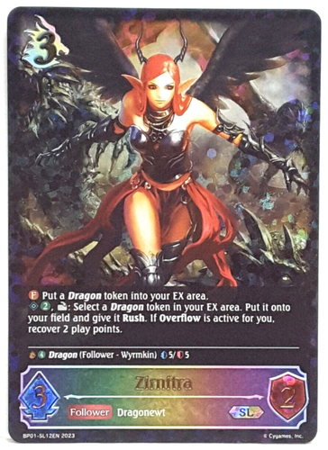 English Shadowverse Zirnitra (SL) BP01-SL12EN SL ADVENT OF GENESIS ...