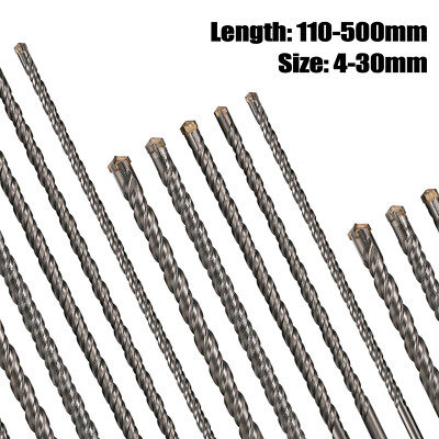 1X 110-500mm SDS Plus Carbide Cross Tip 4 Cutter Electric Hammer ...